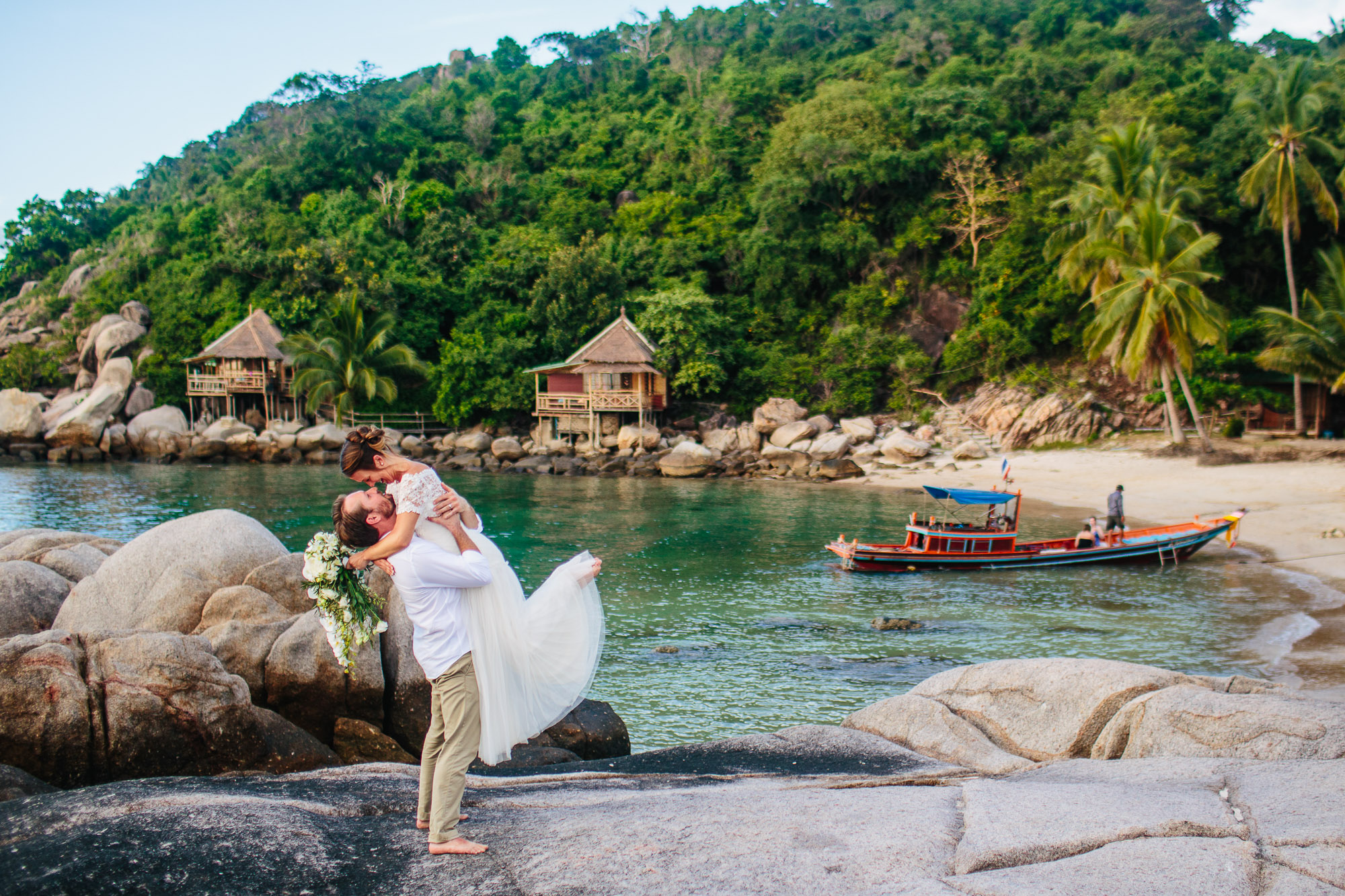 Exquisite Sai Nuan Beach Koh Tao Elopement Weding Thailand